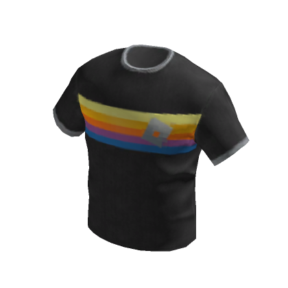 Gestreiftes T-Shirt - Schwarz – Roblox