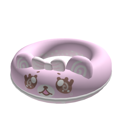 cutesy bear floatie in pink | Roblox Item - Rolimon's