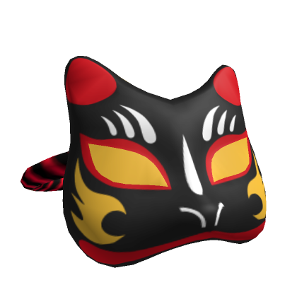 Black Kitsune Mask Side | Roblox Item - Rolimon's