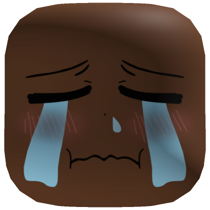 Brown Tone Crying Anime Face w/ Puffy Cheeks | Roblox Item - Rolimon's