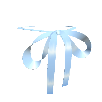 ɞ | (1.0) delicate blue neck ribbon bow | Roblox Item - Rolimon's