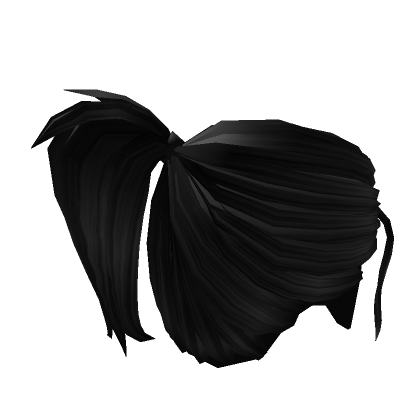 Cola de caballo negra de estilo ronin - Roblox