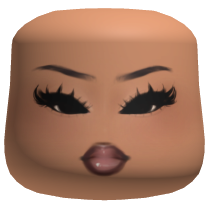 Ombre Mink Lashes Cheeks Head Nougat Skin Tone | Roblox Item - Rolimon's