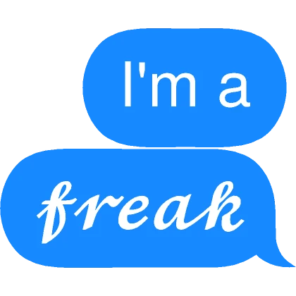 I'm a freak Text | Roblox Item - Rolimon's