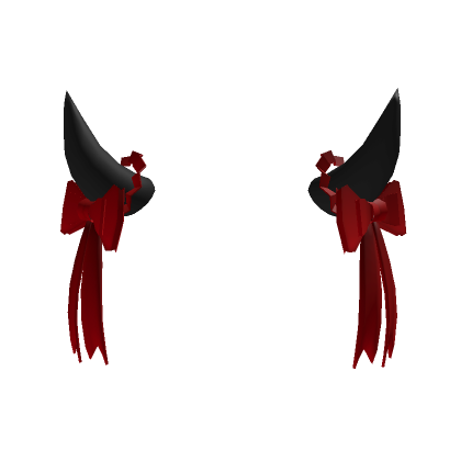 Horn & Bow Cute 🎀 (Red) | Roblox Item - Rolimon's