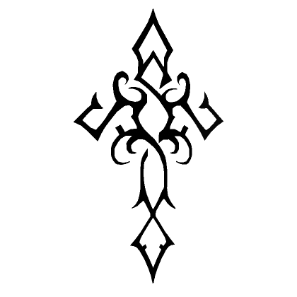 Caged Cross Face Sticker - White | Roblox Item - Rolimon's