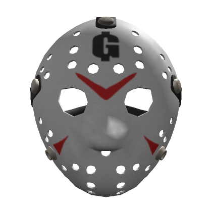 Goth Money Records Hockey Mask White GMR | Roblox Item - Rolimon's