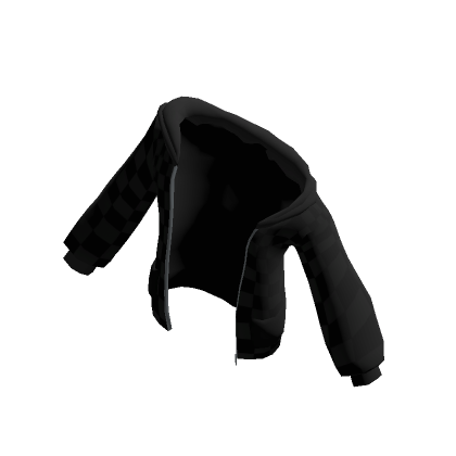 Off-Shoulder Jacket Checkered Black | Roblox Item - Rolimon's