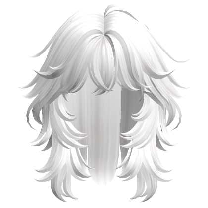 White Fluffy Wolf Cut | Roblox Item - Rolimon's