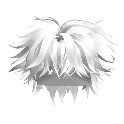 Medium Messy Hair(White) | Roblox Item - Rolimon's