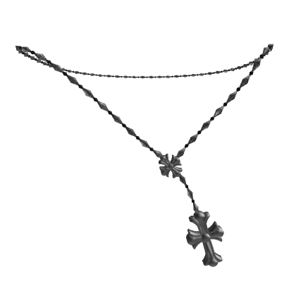 chrome cross necklace 1.0 | Roblox Item - Rolimon's