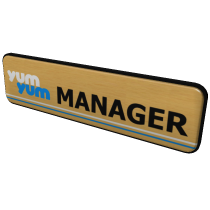 YumYum Manager Name Tag | Roblox Item - Rolimon's