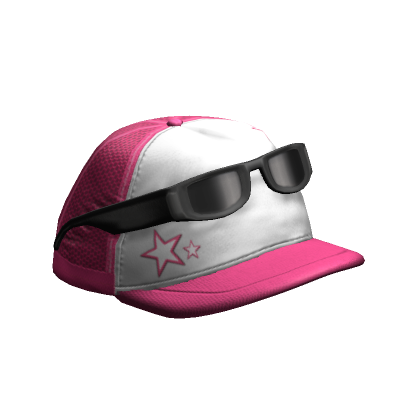 Y2K Trucker Hat with Raised Shades Pink's Code & Price - RblxTrade
