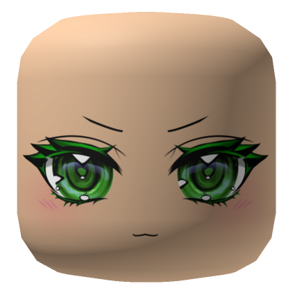 Cute Glam Green Sparkling Eyes | Roblox Item - Rolimon's