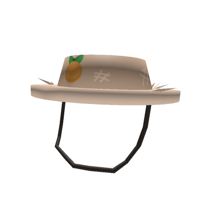 Straw Orange-Farmer Hat | Roblox Item - Rolimon's