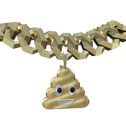 gold poop bling chain | Roblox Item - Rolimon's