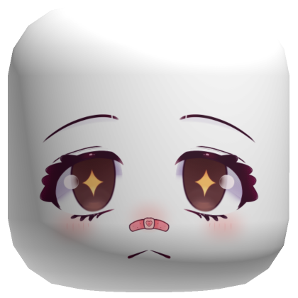 Cute Chibi Star Eyes Face Mask | Roblox Item - Rolimon's