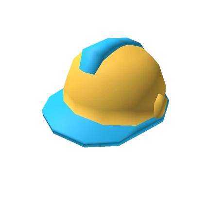 Yellow & Blue Builders Hard Hat | Roblox Item - Rolimon's