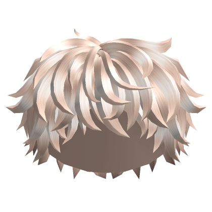 Platinum Messy Wavy Curly Fluffy Boy Hair | Roblox Item - Rolimon's