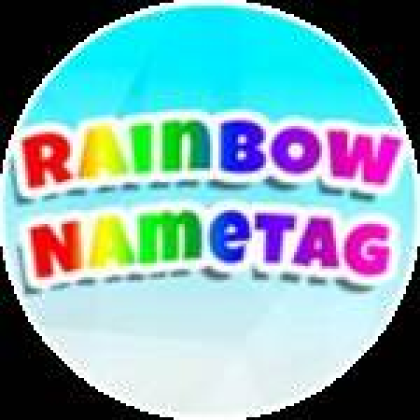 rainbow nametag! - Roblox
