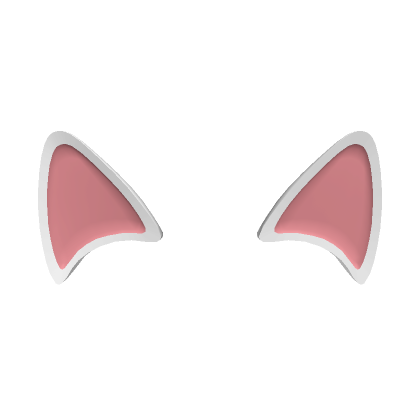 White Cat Ears | Roblox Item - Rolimon's