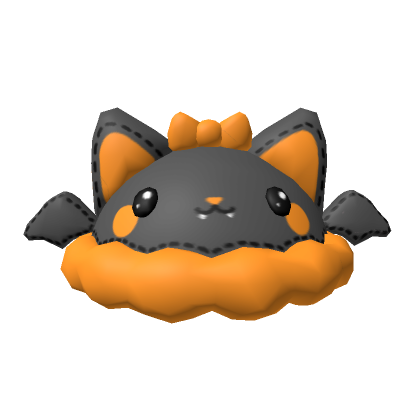 Black and orange cute Halloween bat hat | Roblox Item - Rolimon's