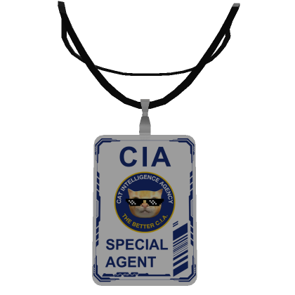 Cat Intelligence Agency CIA Badge (Light) | Roblox Item - Rolimon's