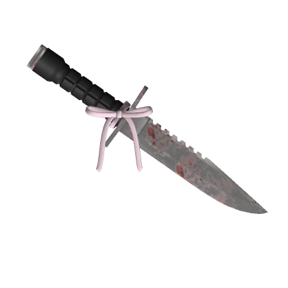 ୨୧ (Fake blood) Ribbon Bayonet Knife ★ | Roblox Item - Rolimon's