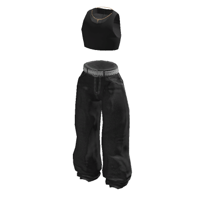 black y2k or 90s outfit's Code & Price - RblxTrade