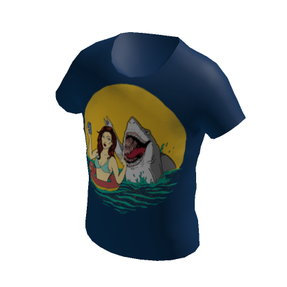 Threadless Summer Shark Selfie T-Shirt | Roblox Item - Rolimon's