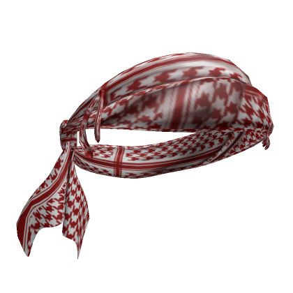 Red Houndstooth Headwrap [for locs] | Roblox Item - Rolimon's