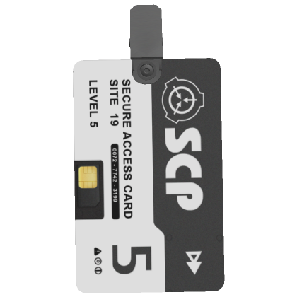 SCP Access KeyCard - Level 5 | Roblox Item - Rolimon's