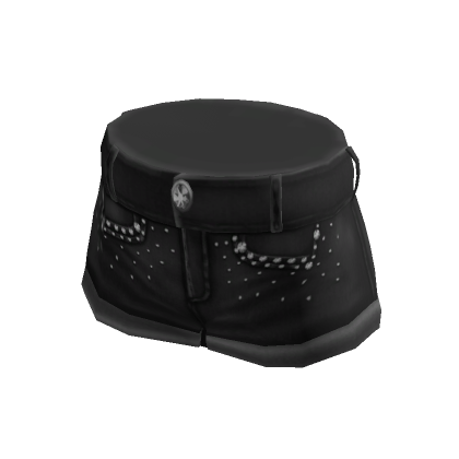 Pantalón Corto Jean Rhinestone - Negro - Roblox