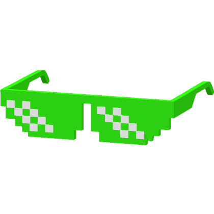 green pixel meme sunglasses | Roblox Item - Rolimon's
