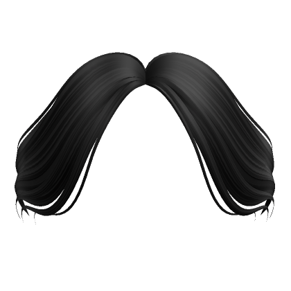 Curtain Bangs in Black | Roblox Item - Rolimon's