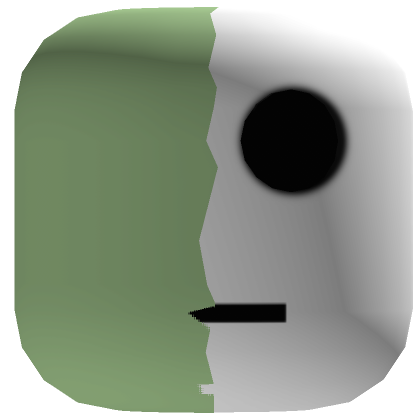 Retro Skull Zombie Head - Faceless Green | Roblox Item - Rolimon's