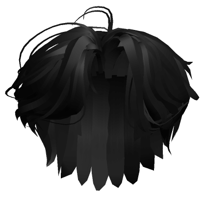 Messy Middle Part Hair Black | Roblox Item - Rolimon's
