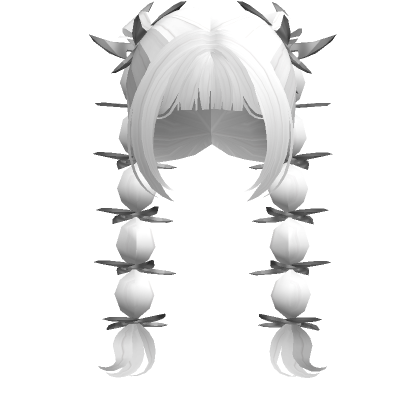 white long bubble braids metal ninja stars blades | Roblox Item - Rolimon's