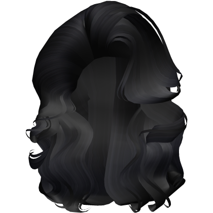 Vogue Drag Gyaru 긴 물결 모양 머리 검은색 - Roblox