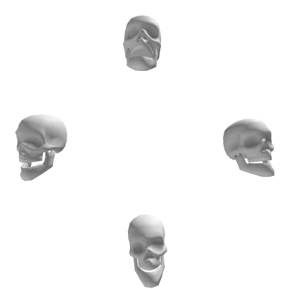 White Quadri-Skull Aura | Addon | Roblox Item - Rolimon's