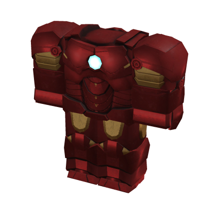 Terno / Armadura de Super Herói Marvel Iron Man Realista - Roblox