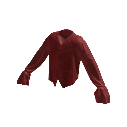 Formal Victorian Vest&Dress Shirt (Red) | Roblox Item - Rolimon's