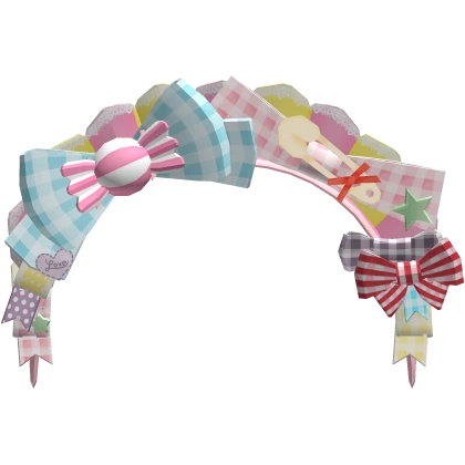 Decora Harajuku Cute Candy Headband with Ruffles | Roblox Item - Rolimon's