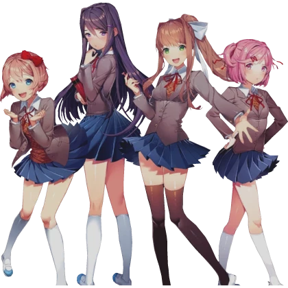 DDLC Cutout Doki Doki Literature Club | Roblox Item - Rolimon's