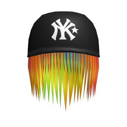 Colorful Spiky Hair w/ Black Cap | Roblox Item - Rolimon's