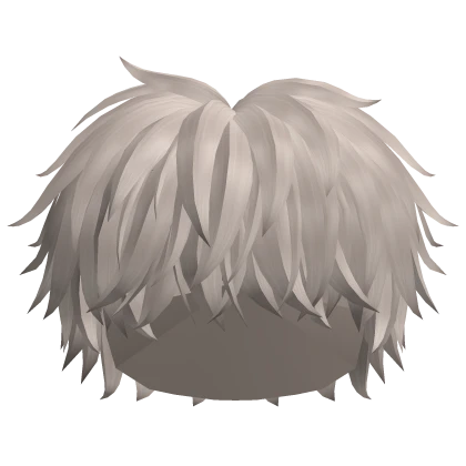 Fluffy Messy Emo Boy Hair (Ash Blonde) | Roblox Item - Rolimon's