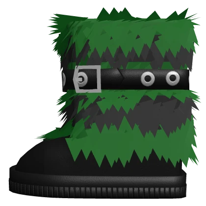 Green and Black Goth Fur Bo… - Left Shoe Accessory | Roblox Item ...