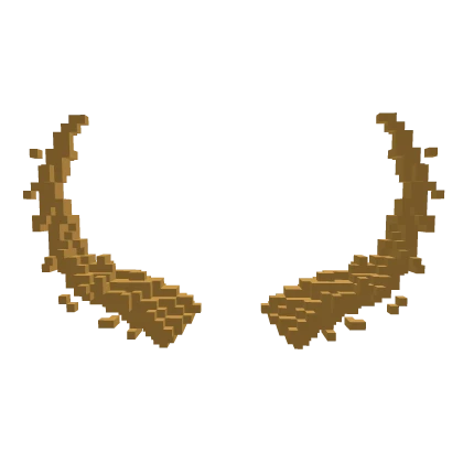 8-Bit Gold Horns | Roblox Item - Rolimon's