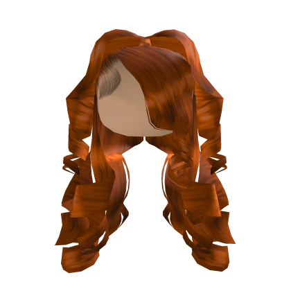 Princess Curls Scalp Hair In Orange | Roblox Item - Rolimon's