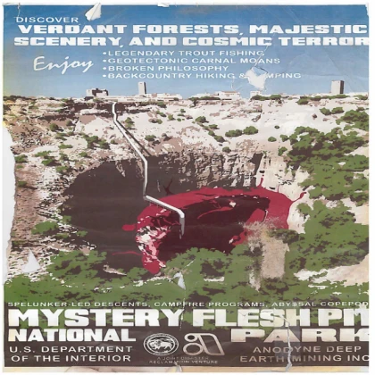 Mystery Flesh Pit National Park Poster